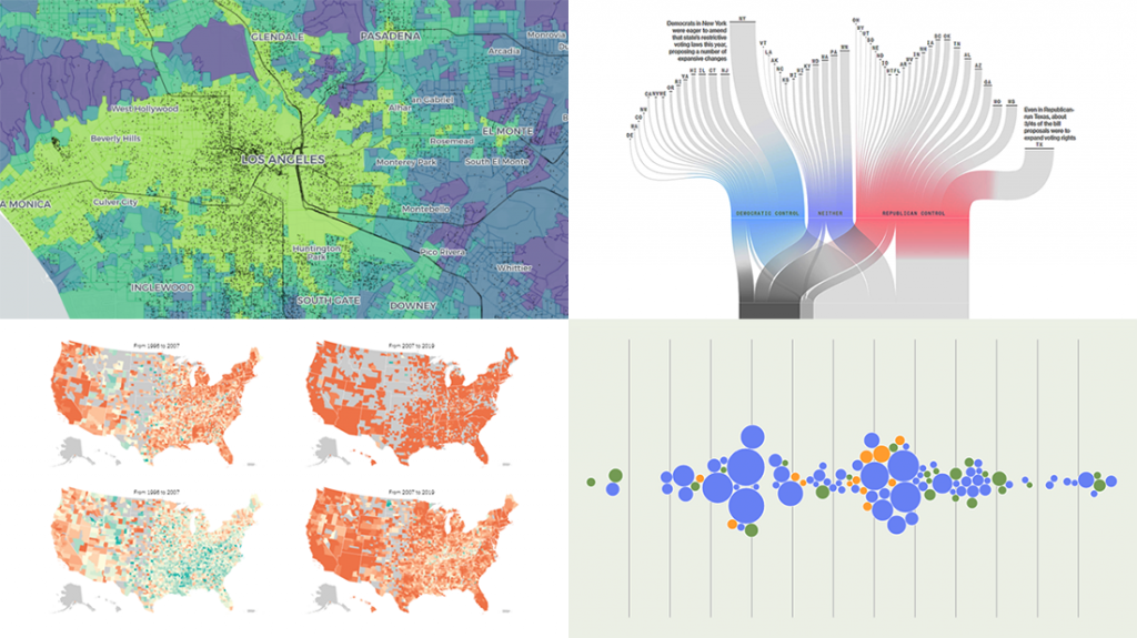 DataViz Weekly: Voting Bills, Birth Rates, Hospital Billing, Transit Equity