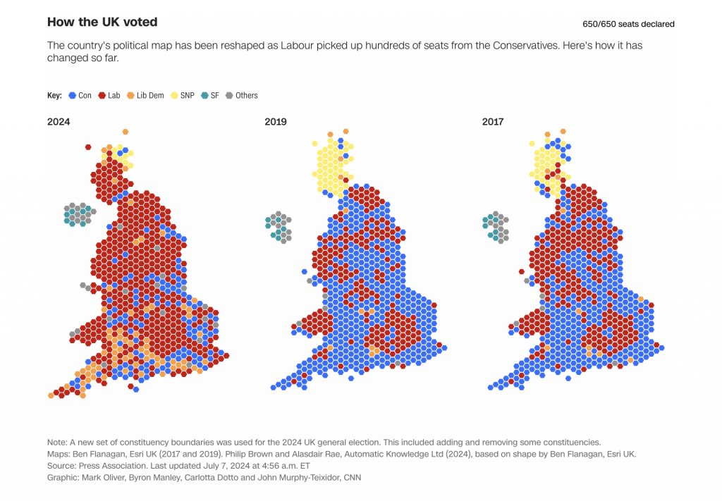 2024 UK Election Maps | Data Visualization Weekly