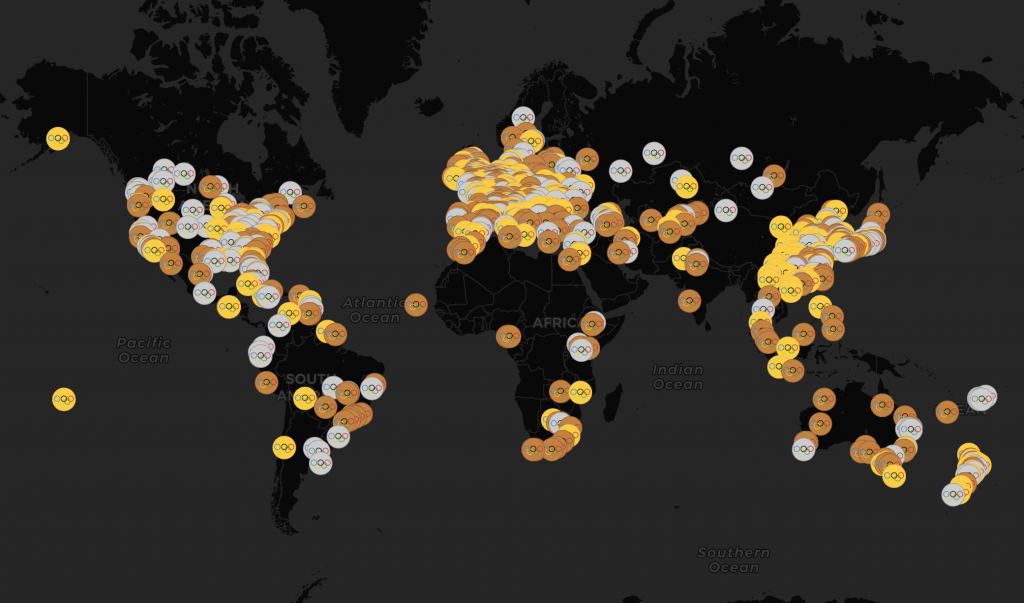 Paris 2024 Olympic Medal Count Trackers — DataViz Weekly