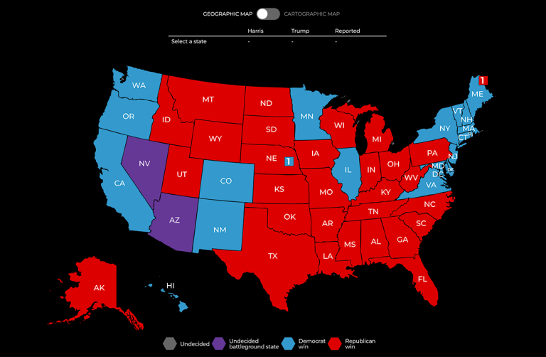 U.S. Election Maps 2024 — DataViz Weekly Special